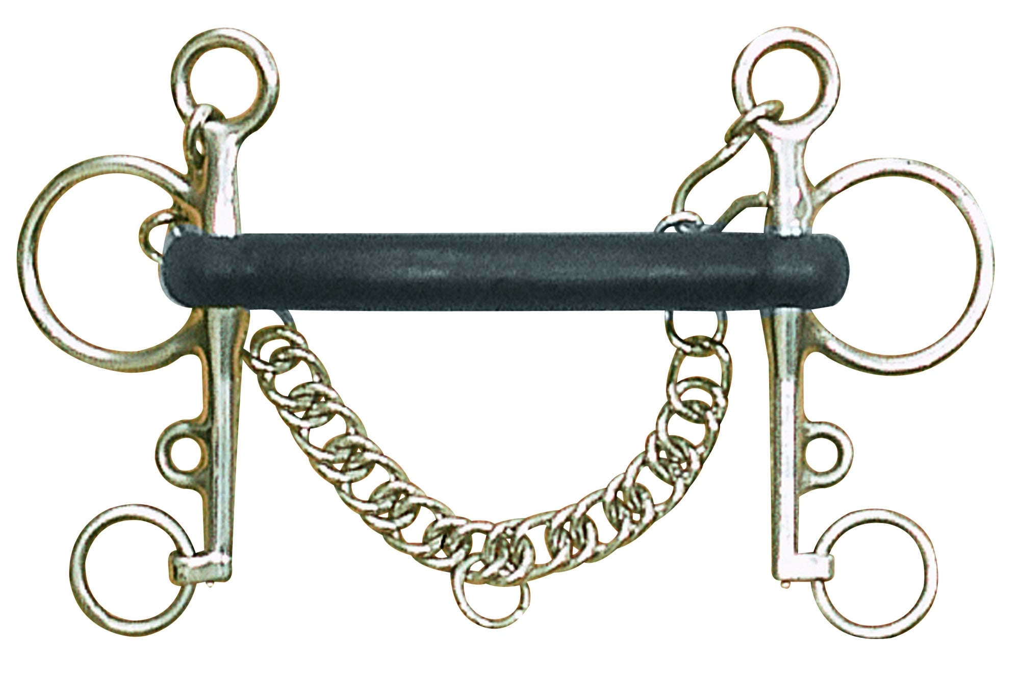 Centaur® Stainless Steel Soft Rubber Mullen Mouth Pelham Bit – English ...